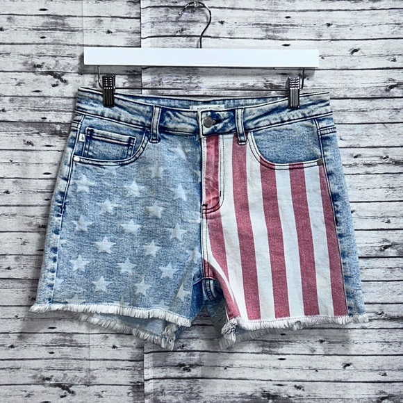 Judy Blue | Shorts | Judy Blue High Waist Stars And Stripes Denim Shorts | Poshmark